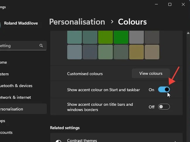 How to change the color of the taskbar in Windows 11 – RAWinfopages