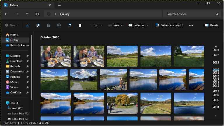 Browse your photos with Gallery in Windows File Explorer – RAWinfopages