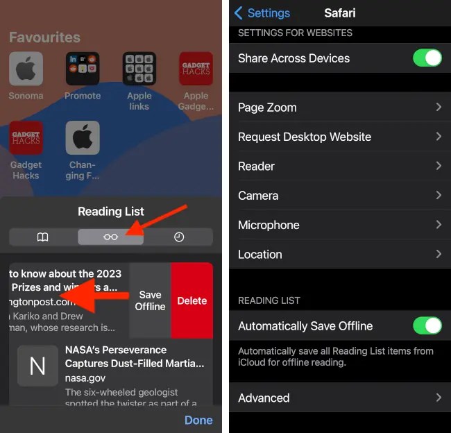 Add a Safari reading list widget to your iPhone home screen – RAWinfopages