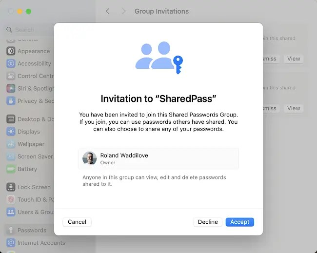 How to share passwords with co-workers or family on the Mac – RAWinfopages